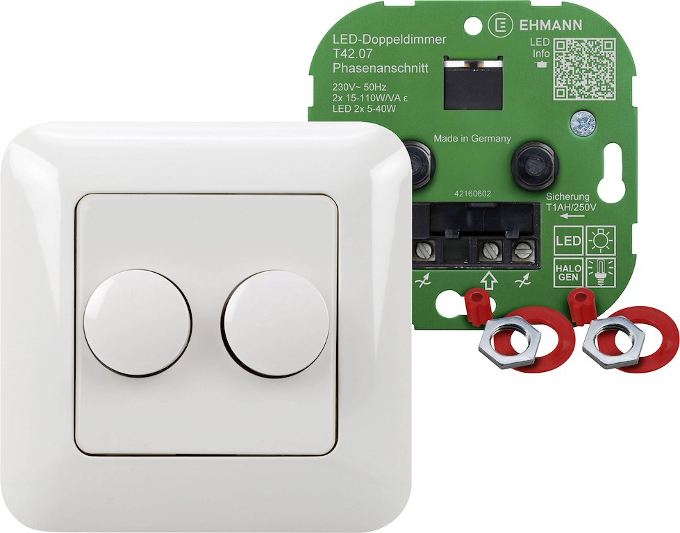 Ehmann 4260c0701 podžbukni zatamnjivač 110 W, 230 V