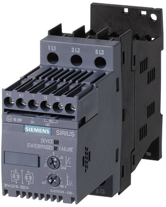 Siemens 3RW3016-1BB14 meki starter 400 V/AC 9 A 4.0 kW 400 V IP20