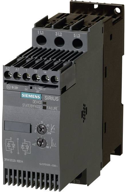 Siemens 3RW3028-1BB14 meki starter 400 V/AC 38 A 18.5 kW 400 V IP20