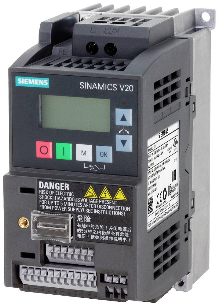 Siemens 6SL3210-5BB15-5UV1 osnovni pretvarač 0.55 kW 200 V, 240 V
