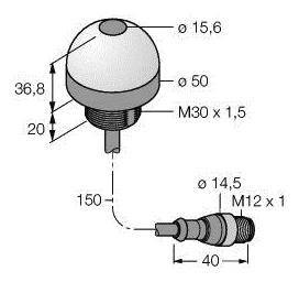 Turck K50APFF50GRYC3QPMA senzor za pozicioniranje