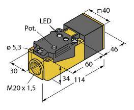 Turck BC20-CP40-VP4X2 kapacitivni senzor PNP