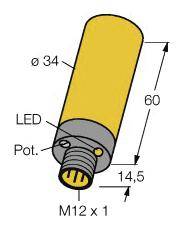 Turck BC15-K34-AP4X-H1141 kapacitivni senzor PNP, NO