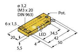 Turck BC10-QF5,5-AP6X2 kapacitivni senzor PNP, NO