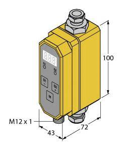 Turck FCMI-3/8D08DYA4P-LI-UP8X-H1141 senzor protoka