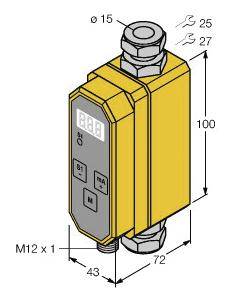 Turck FCMI-15D12DYA4P-LIUP8X-H1141 senzor protoka