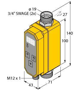 Turck FTCI-3/4D19A4P-2ARX-H1160 Inline senzor