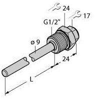 Turck THW-6-G1/2-A4-L300 senzor nivoa/protoka