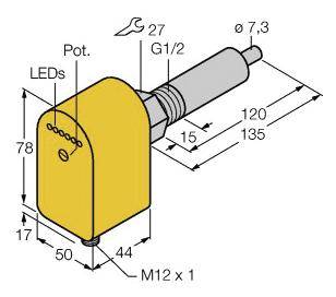 Turck FCS-G1/2A4P-LIX-H1141/L120 potapajući senzor