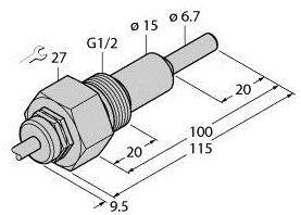 Turck FCS-G1/2A4-NAEX/AL100 potapajući senzor