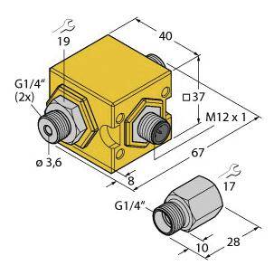 Turck FCIC-G1/4A4P-AP8-H1141/1.0 Inline senzor