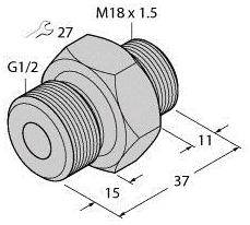 Turck FCA-FCST-G1/2-A4/L037 senzor nivoa/protoka