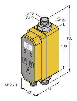 Turck FTCI-G1/2D15A4P-2UP8X-H1141/D228 Inline senzor