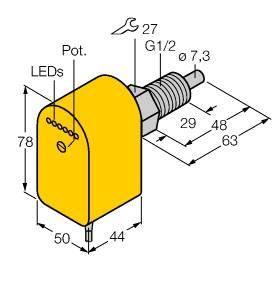 Turck FCS-GL1/2A4P-VRX/24VDC 5M potapajući senzor