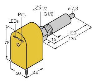 Turck FCS-G1/2A4P-AP8X/L120 potapajući senzor