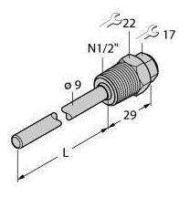 Turck THW-6-N1/2-A4-L200 senzor nivoa/protoka