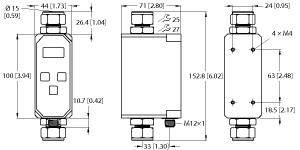 Turck FTCI-15D15A4P-2UP8X-H1141 Inline senzor