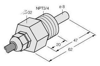 Turck FCS-N3/4T-NA potapajući senzor