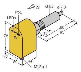 Turck FCS-G1/2A4P-LIX-H1141/L080 potapajući senzor