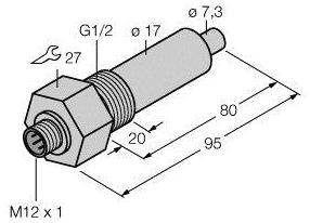 Turck FCS-G1/2A4-NA-H1141/L080 potapajući senzor