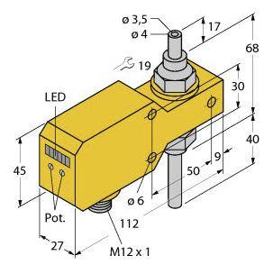 Turck FCI-TCD04A4P-LIX-H1141 Inline senzor