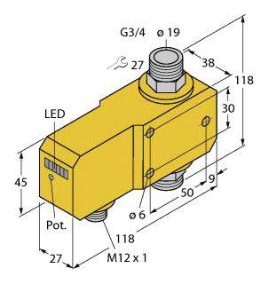 Turck FCI-D20A4P-ARX-H1140 Inline senzor