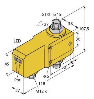 Turck FCI-D15A4P-LIX-H1141 Inline senzor