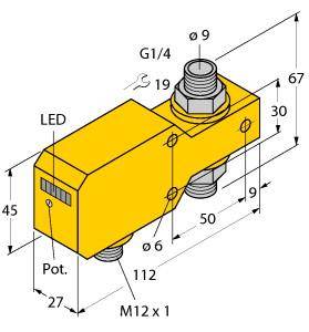 Turck FCI-D10A4P-AP8X-H1141 Inline senzor