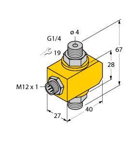 Turck FCI-D04A4P-NA-H1141 Inline senzor