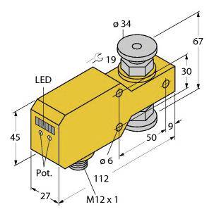 Turck FCI-34D10A4P-LIX-H1141 Inline senzor