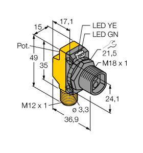 Turck QS18VN6FQ8 senzor za optička vlakna