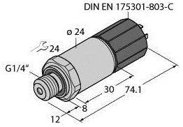 Turck PT16R-2004-I2-DC91 prenosnik pritiska