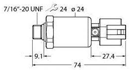 Turck PT100R-2105-I2-DT043P prenosnik pritiska