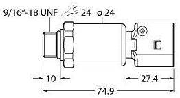 Turck PT600R-2121-I2-KO28A2 prenosnik pritiska