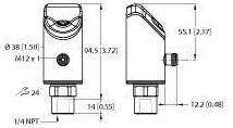 Turck PS510-10V-02-LI2UPN8-H1141 presostat (prekidač pritiska) -1 bar do 10 bar