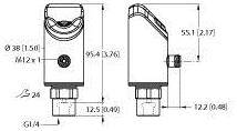 Turck PS510-250-01-LI2UPN8-H1141 presostat (prekidač pritiska) 0 bar do 250 bar