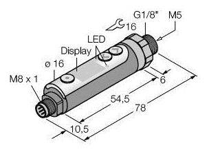 Turck PK010R-P13-2UP8X-V1141 presostat (prekidač pritiska) 0 bar do 10 bar