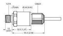 Turck PT1A-1004-I2-CM2.0/O prenosnik pritiska