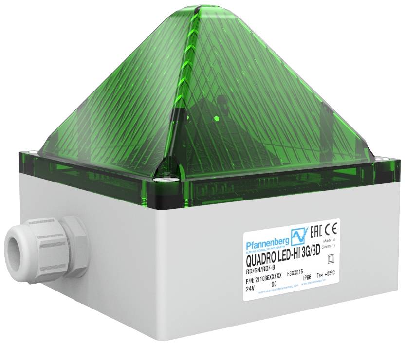 Pfannenberg QUADRO LED-HI 3G/3D treperava lampica zelena
