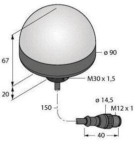 Turck K90LBPQP rotaciona signalna lampa