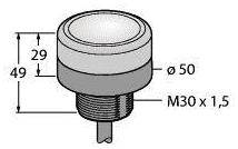 Turck K50BCLWA230 rotaciona signalna lampa