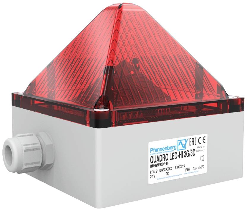 Pfannenberg QUADRO LED-HI-3G/3D LV RD treperava lampica