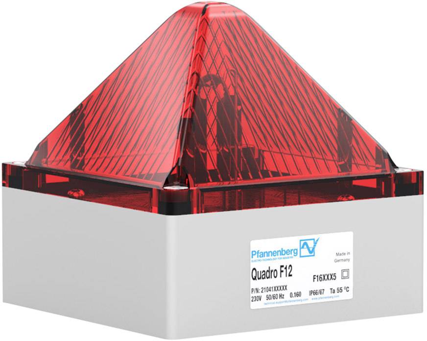 Pfannenberg QUADRO F12 24 DC RD treperava lampica crvena
