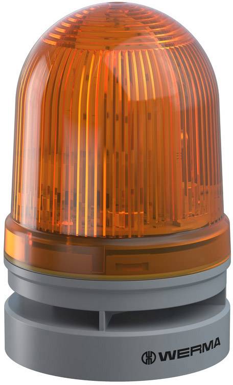 Werma Signaltechnik Midi TwinFLASH Combi 12/24VAC/DC YE upozoravajuća signalna lampa žuta