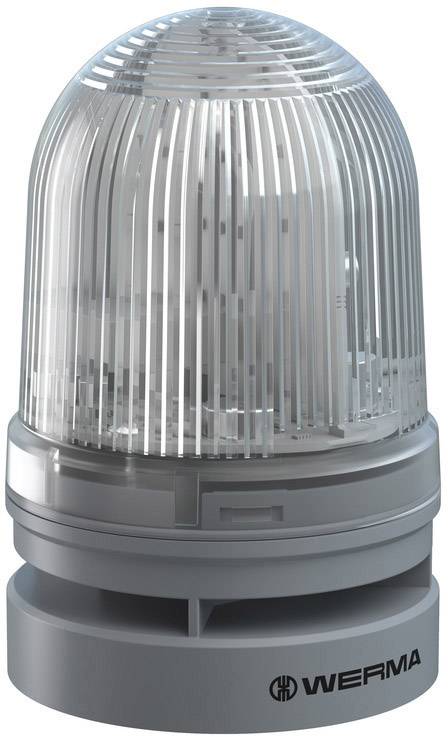 Werma Signaltechnik Midi TwinLIGHT Combi 12/24VAC/DC CL upozoravajuća signalna lampa providna