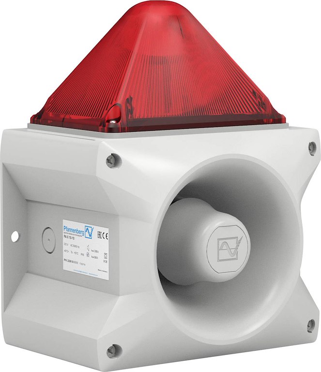 Pfannenberg PA X 10-10 230 AC RD 7035 optičko-akustički generator signala crvena