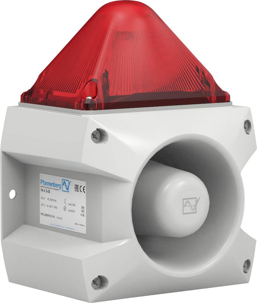 Pfannenberg PA X 5-05 24 DC RD 7035 optičko-akustički generator signala crvena