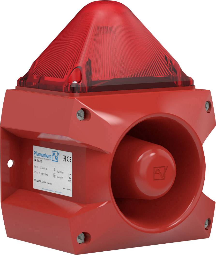 Pfannenberg PA X 5-05 24 DC RD optičko-akustički generator signala crvena