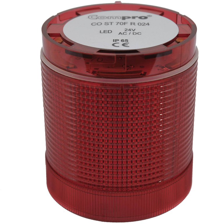 COMPRO CO ST 70 24 V/DC, 24 V/AC 75 dB IP65 70 mm crvena