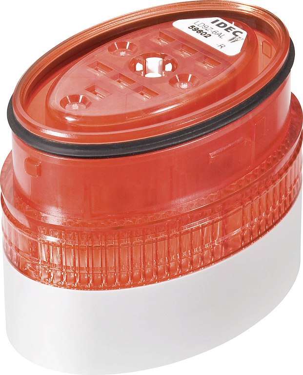 IDEC LD9Z-6ALW-R 24 V/DC, 24 V/AC 90 dB IP65 crvena